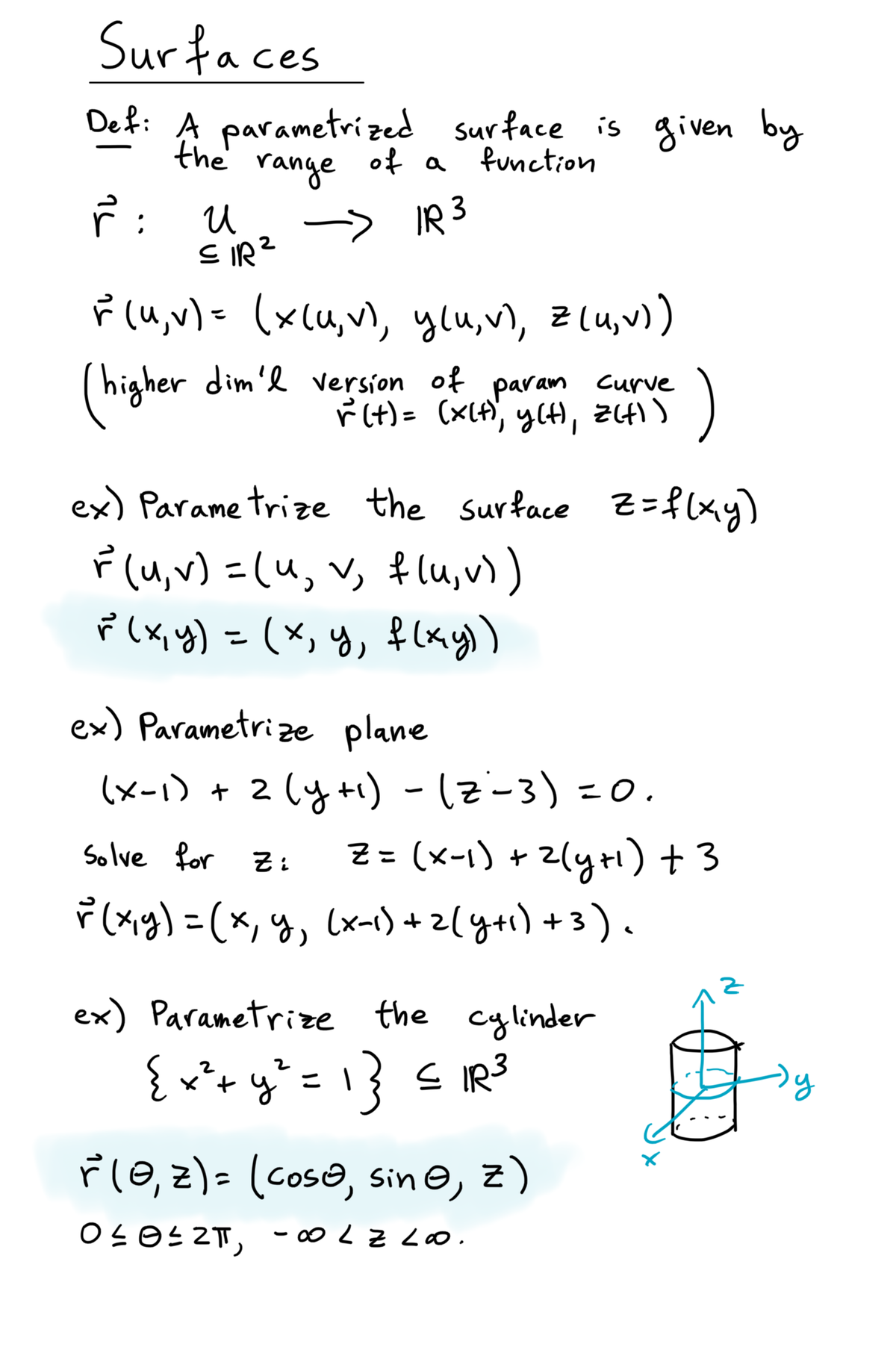 6. Surfaces-2 - Lecture Notes - MATH 317 - UBC - Studocu