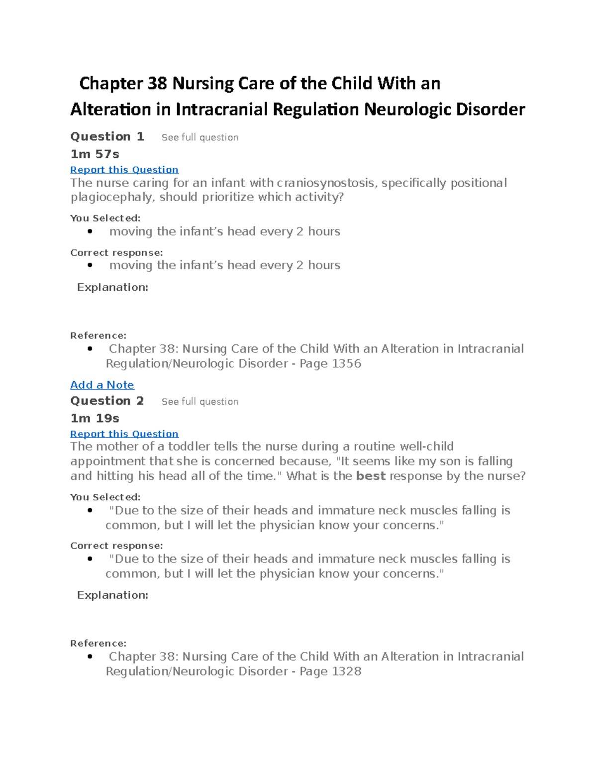 Chapter 38 Nursing Care of the Child With an Alteration in Intracranial Regulation Neurologic ...