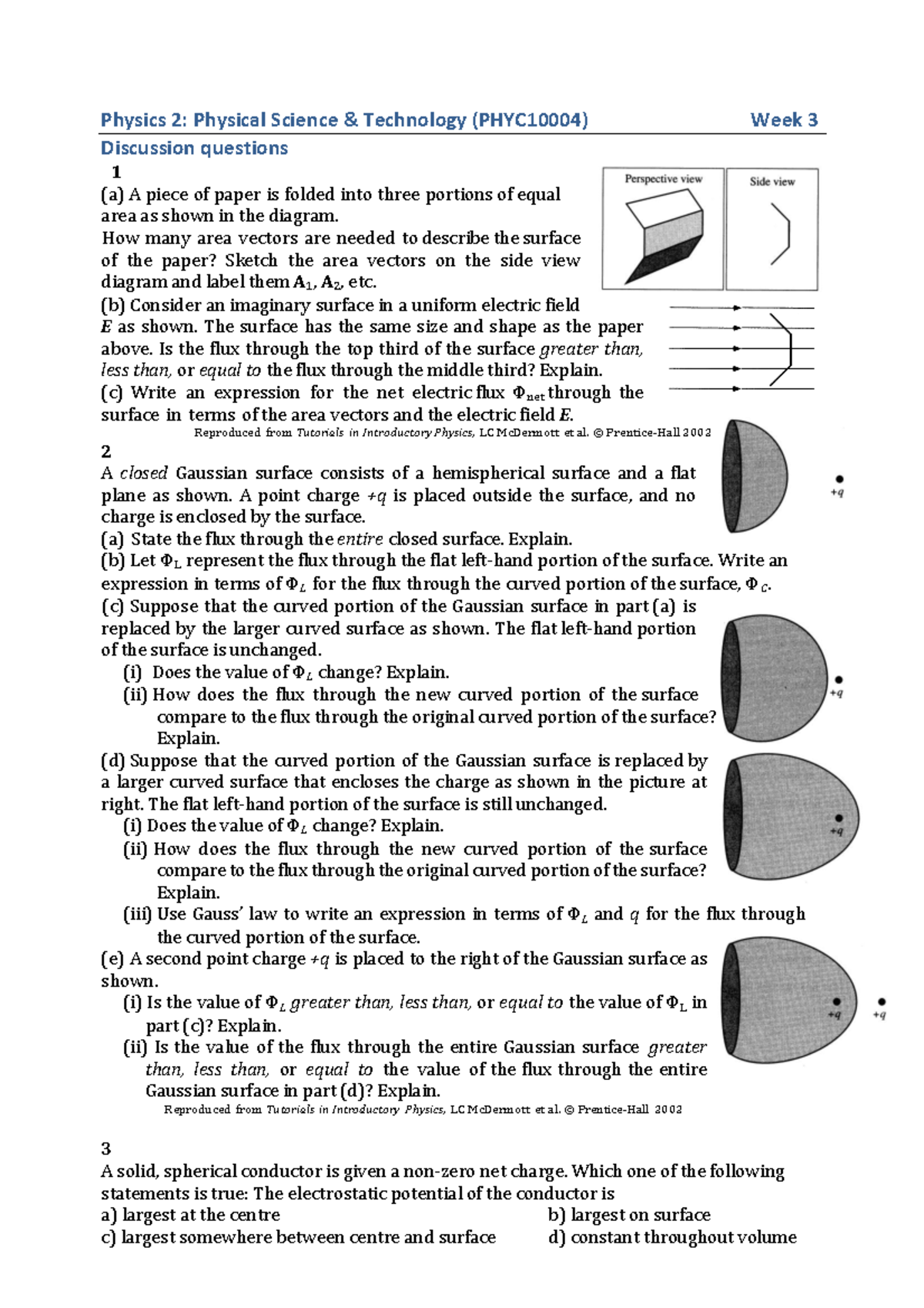 2020 PHYC10004 Week 03 - physics - Physics 2: Physical Science ...