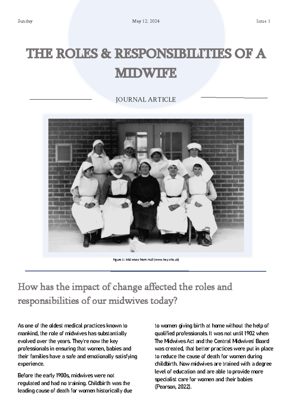 Updated Course - Unit 8 - Role and Responsilbilities of the Midwife ...