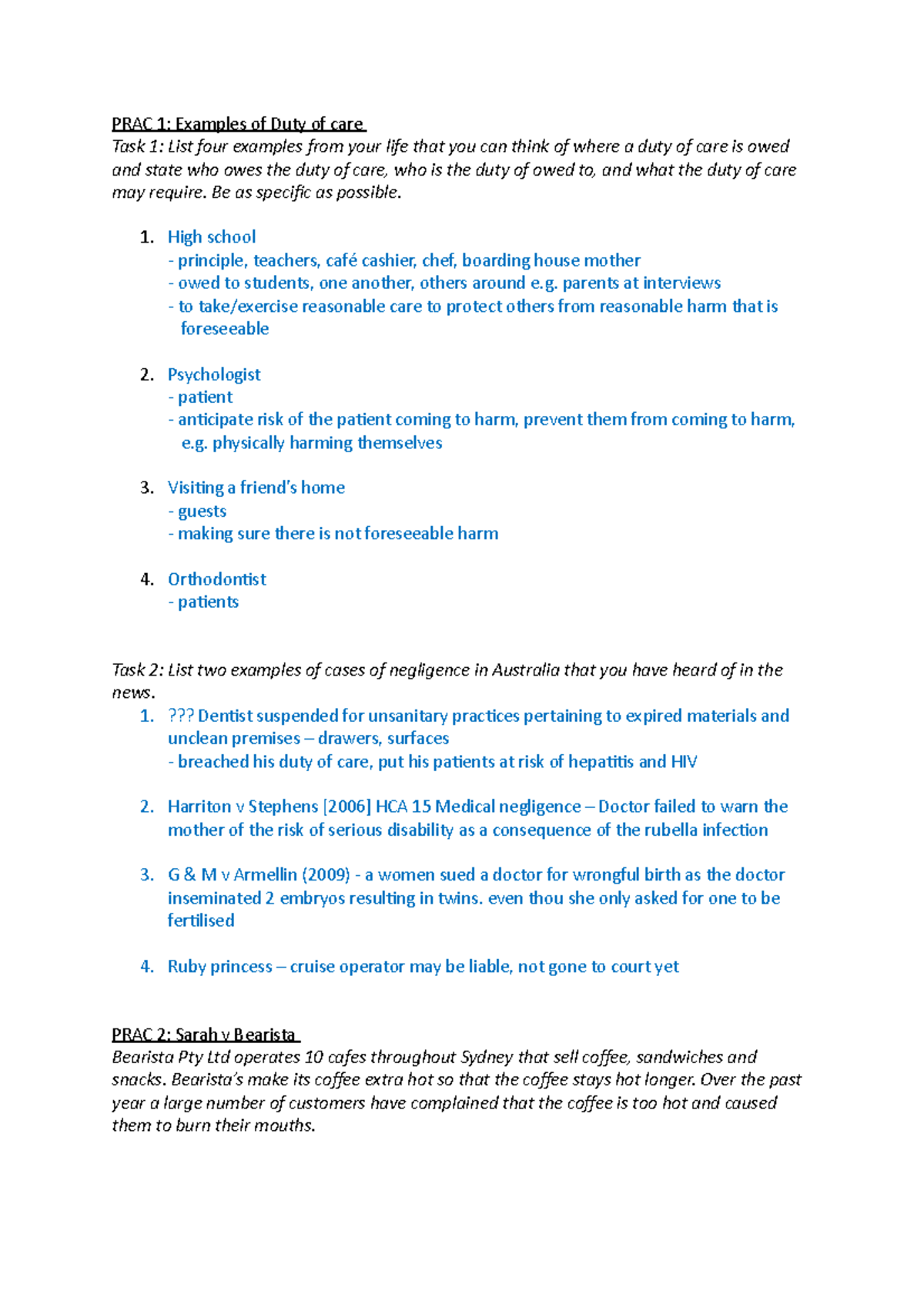 Week 2 - Tutorial PRACS/Practical problem questions - PRAC 1: Examples ...