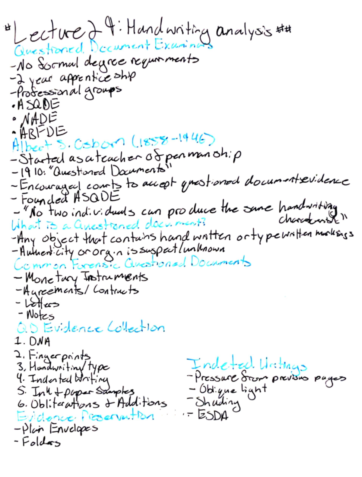 Lecture 29 handwriting analysis [Fis-201] - *Lecture 24: Handwriting ...