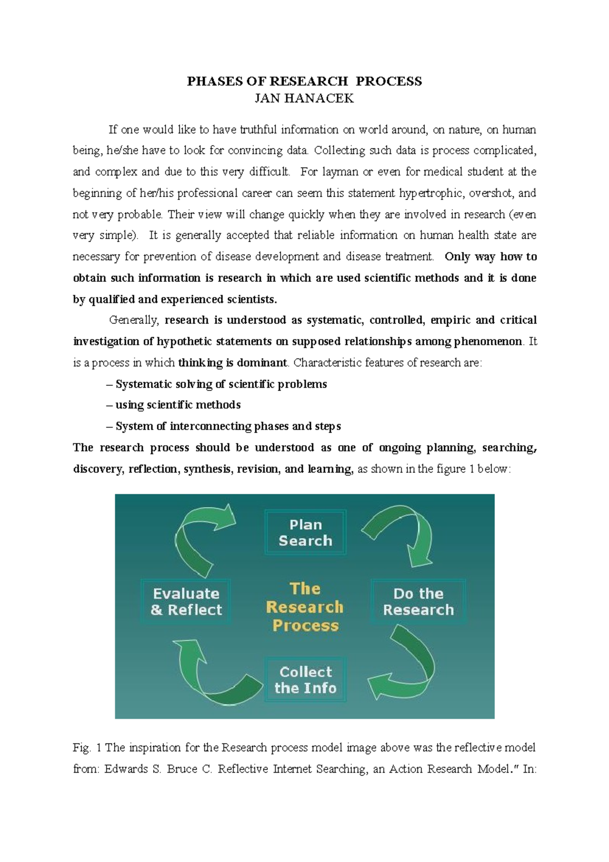 4Phases of research process - Hanacek - PHASES OF RESEARCH PROCESS JAN ...