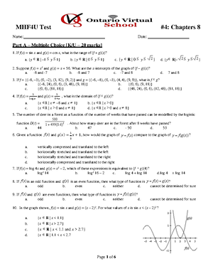 Math 30-1 diploma formula sheet - 16 Mathematics 30–1 Formula Sheet For ...