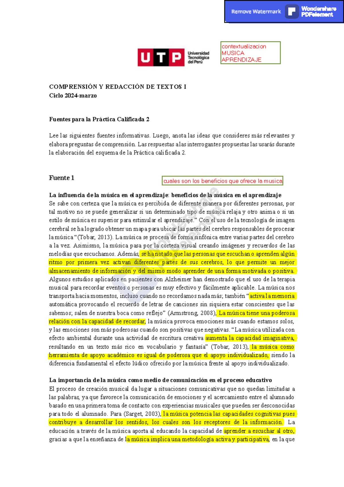 Fuentes+PC2 - FUENTES PARA LA TAREA ACADEMICA 2 - COMPRENSIÓN Y ...