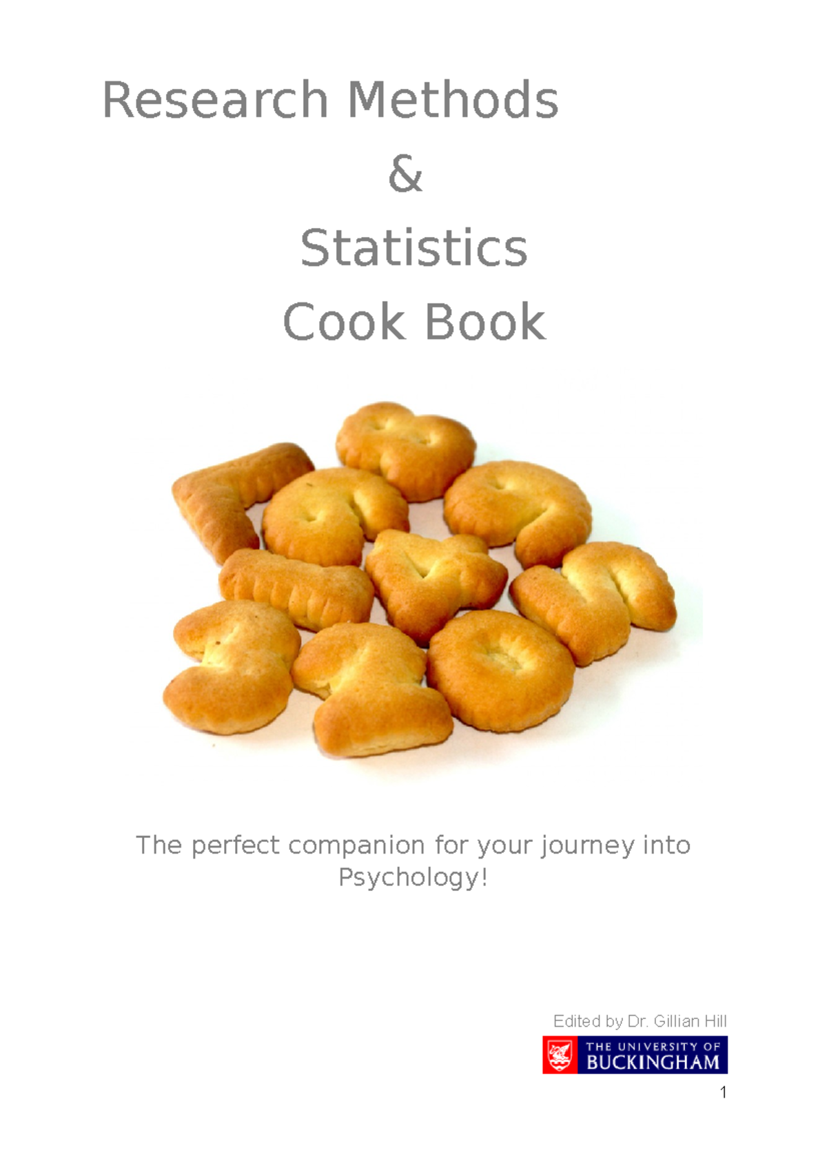 Cookbook to submit 2 - complete notes on all my work - Research Methods ...