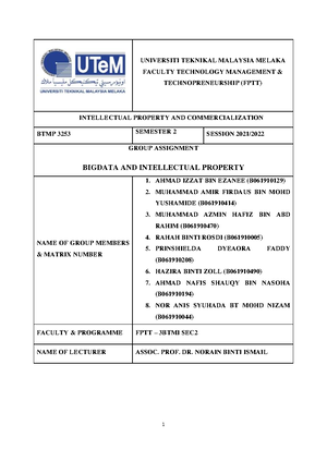 Group Assignment IPC - FACULTY TECHNOLOGY MANAGEMENT ...