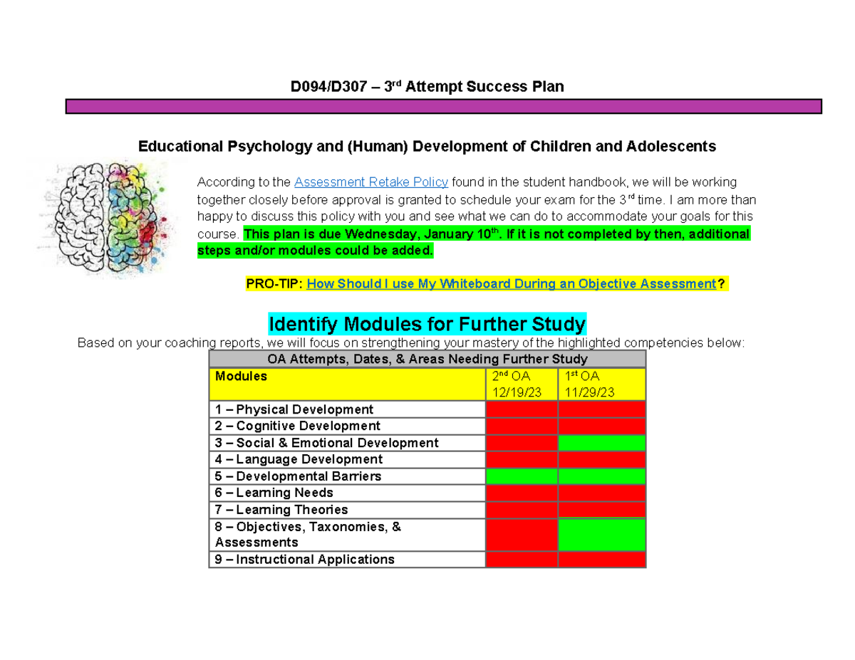 Mc Kenzie.Owen.3rd - 3rd attempt for OA - D094/D307 – 3rd Attempt ...