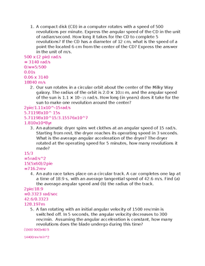 Phys 1410 Lab Report 1 - Grade: C - Michaela Hicks Department of ...