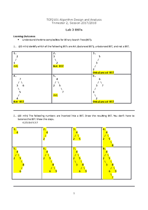 Lab07 Divide-and-Conquer - Algorithm Design and Analysis - MMU - Studocu