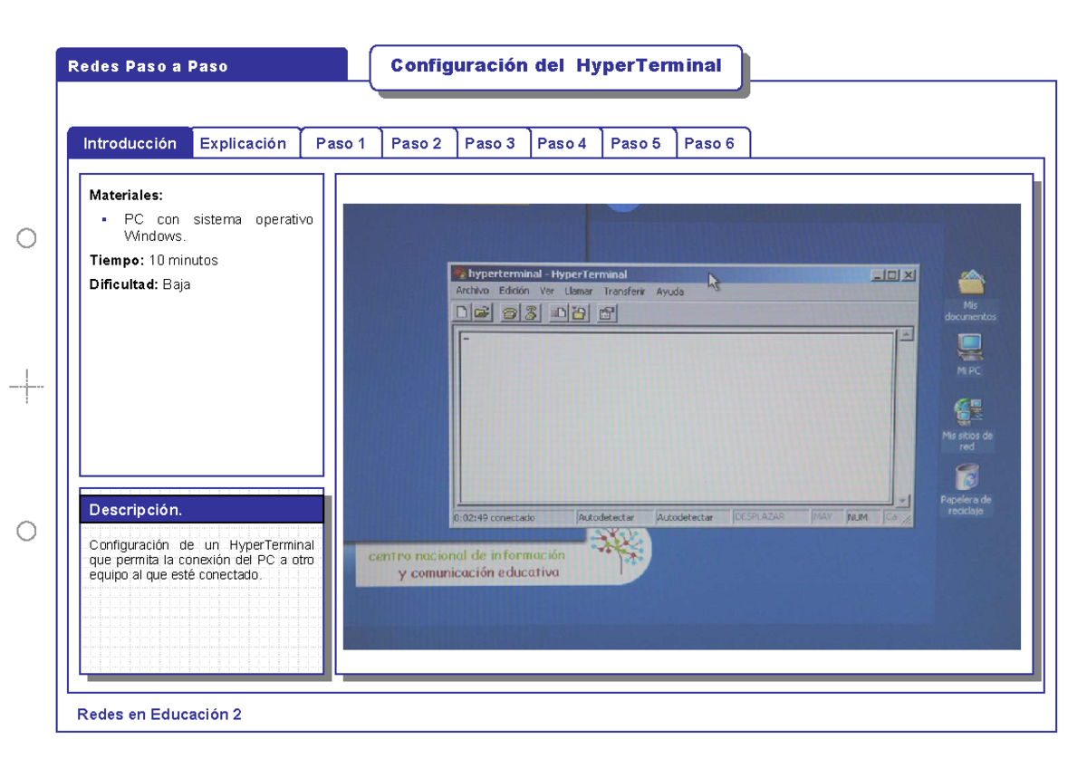Mod2 configuracion hyperteminal - 1/ Configuración del HyperTerminal ...