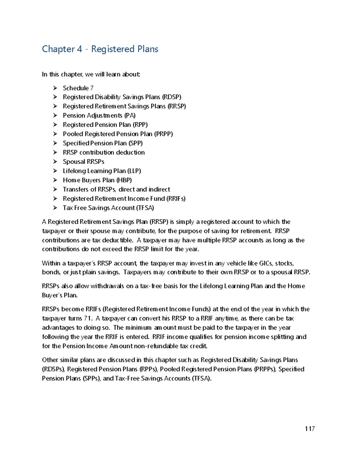 4 - chapter 4 in detail - Chapter 4 - Registered Plans In this chapter ...