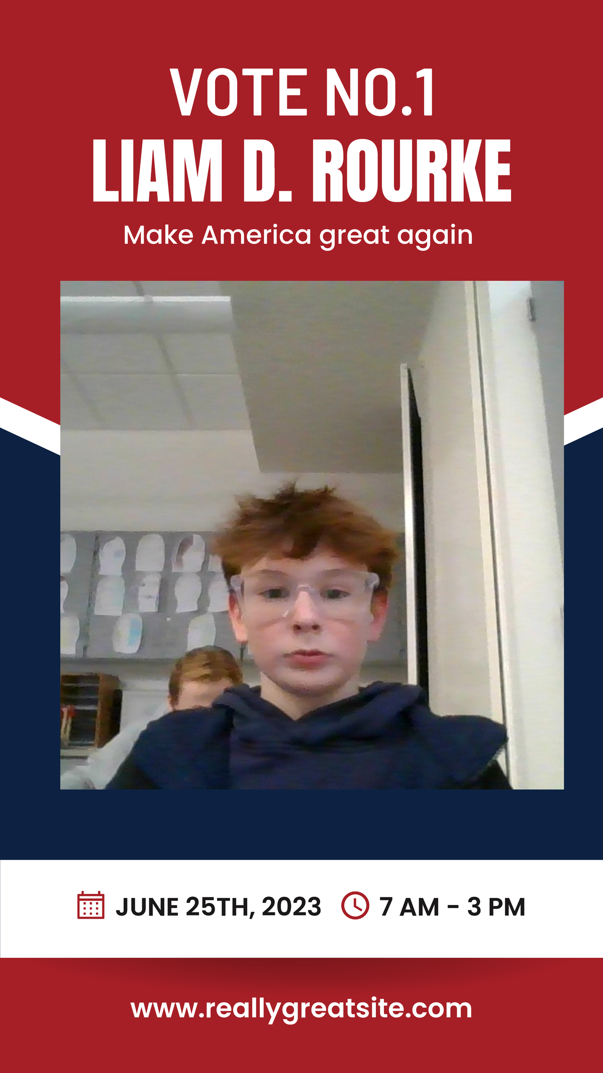 Red & Blue Simple Minimalist Political Voting Instagram Story - LIAM D ...