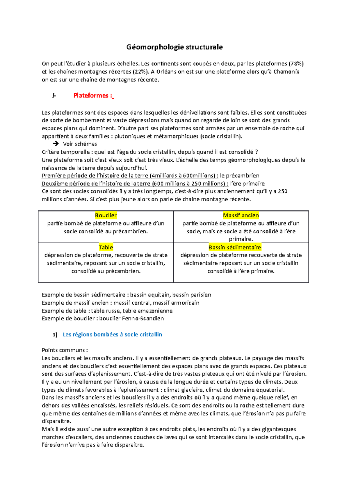 Géomorphologie structurale - Géomorphologie structurale On peut l ...