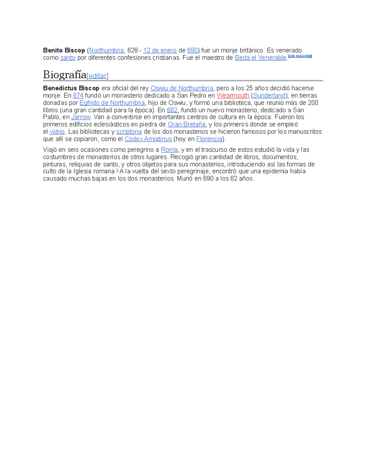 Benito Biscop - Historia Universal (HIS-01) - Benito Biscop ...