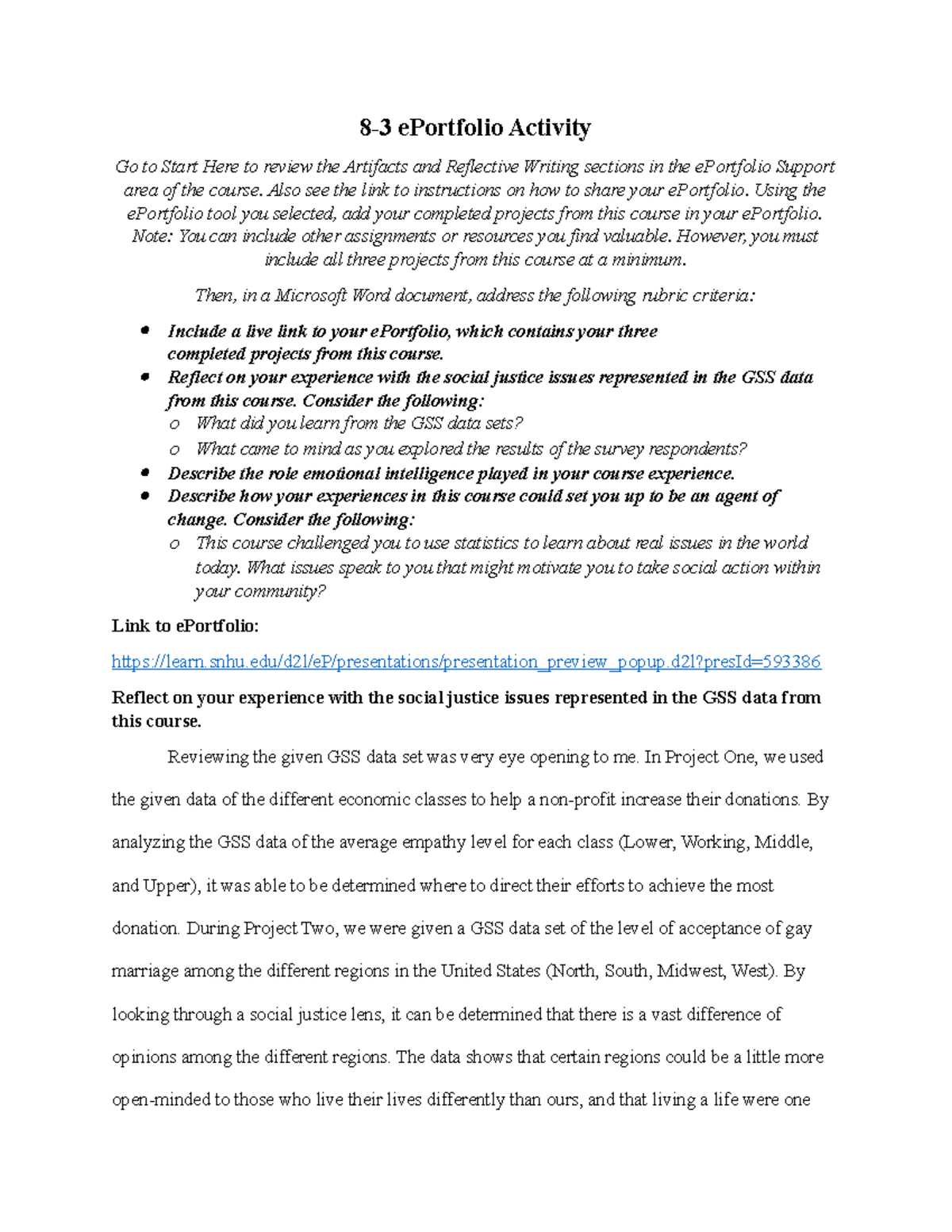 8-3 e Portfolio Activity - 8-3 ePortfolio Activity Go to Start Here to ...