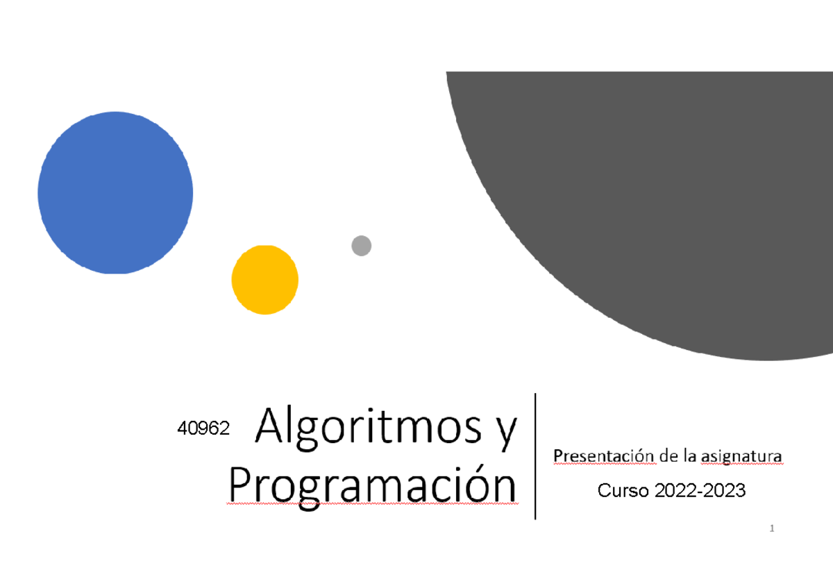 Presentación Algoritmos y Programacion v3 - Algoritmos y Programación ...