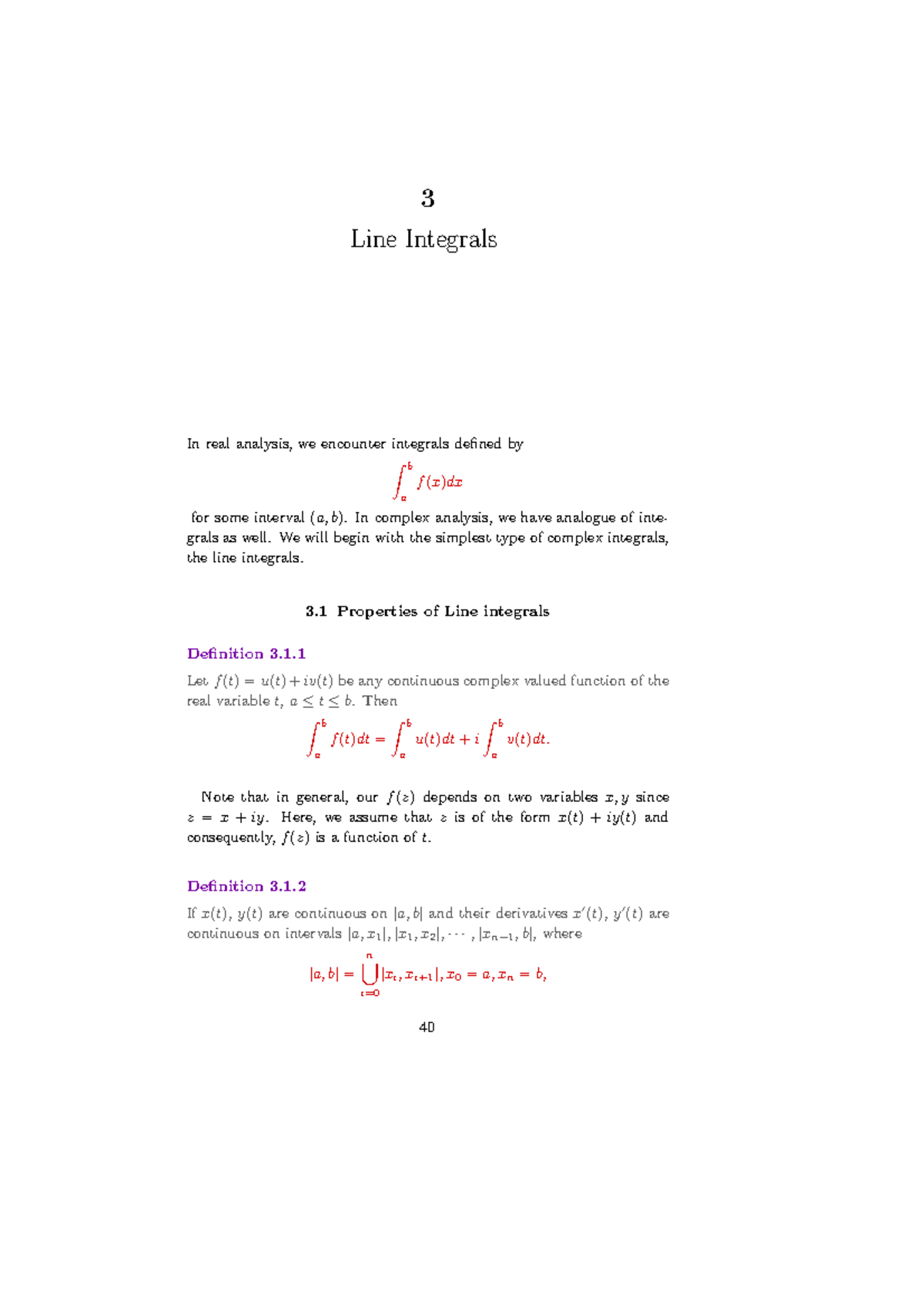 Complex Chapter 3 - 3 Line Integrals In real analysis, we encounter ...