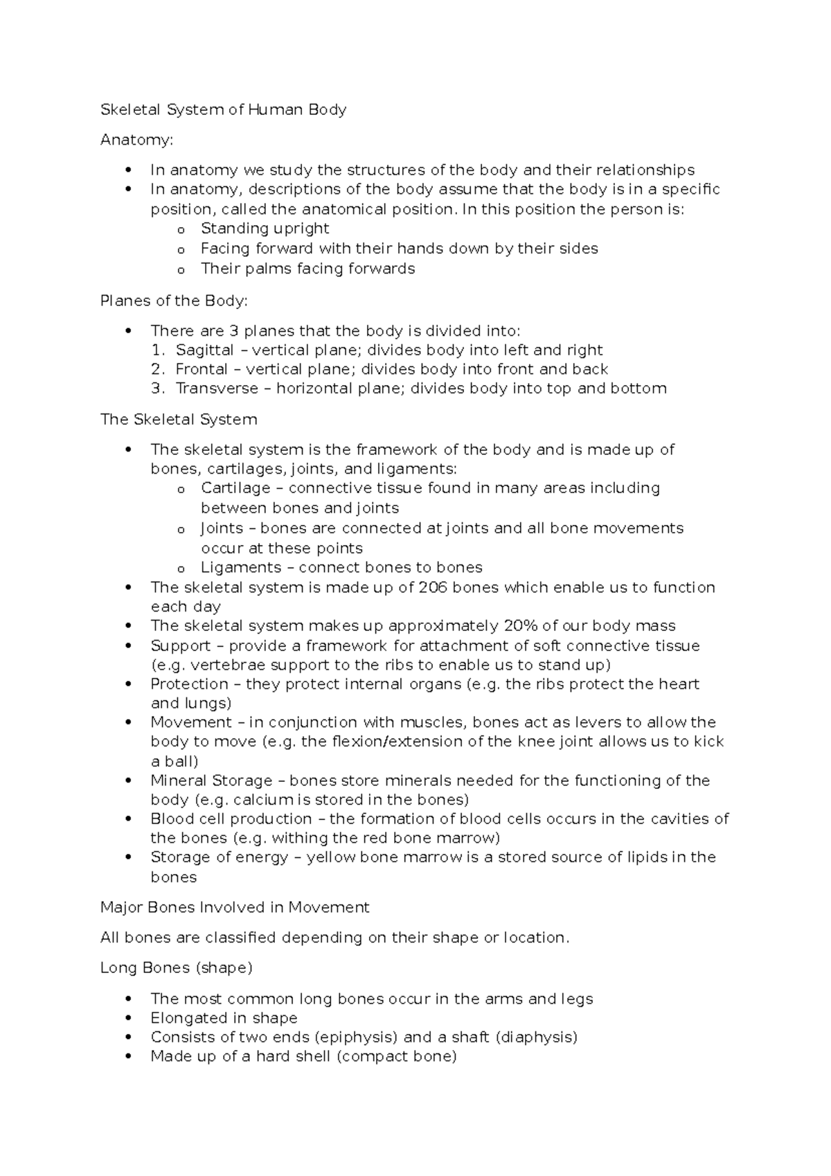 Skeletal System of Human Body - Skeletal System of Human Body Anatomy ...