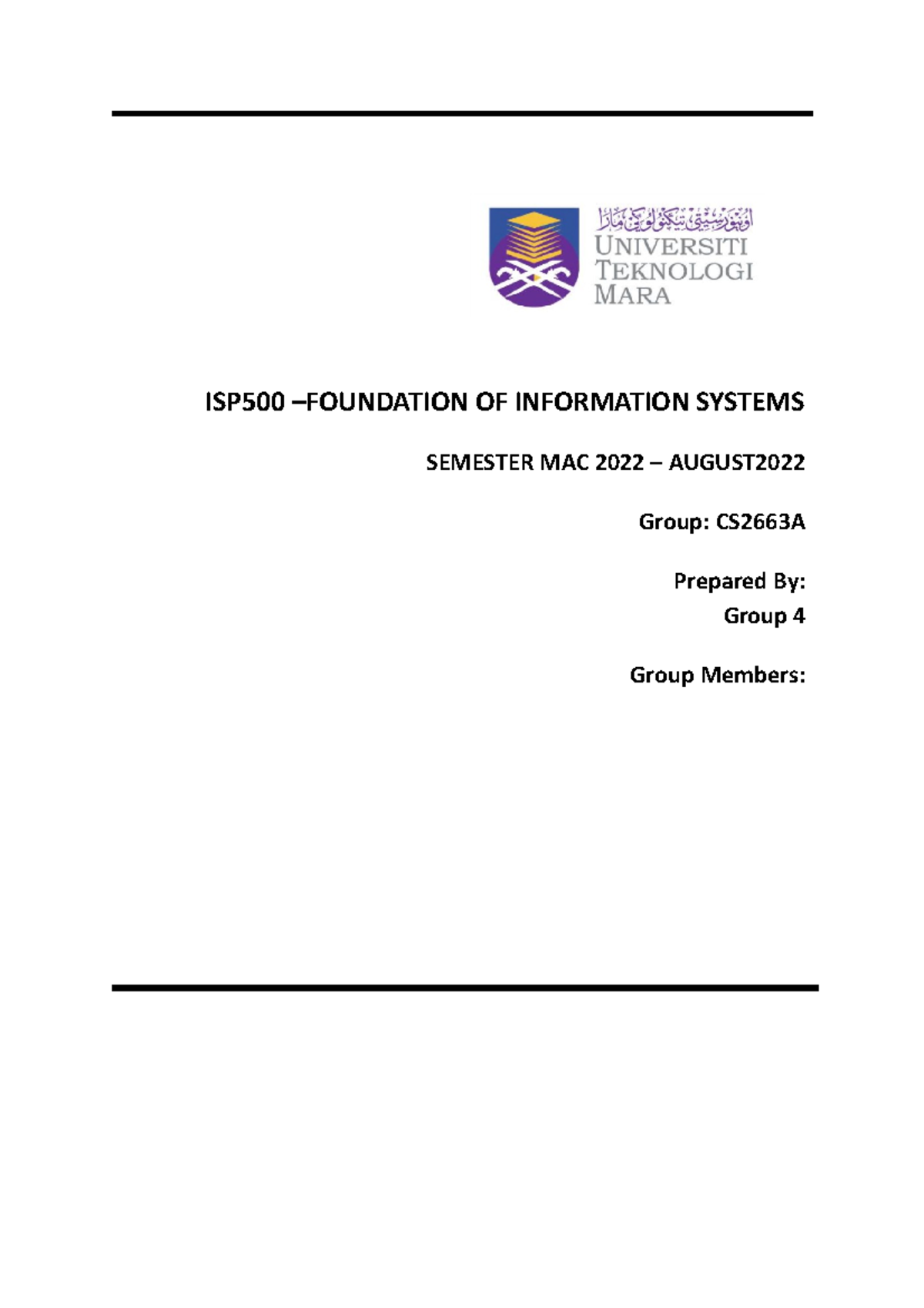 Class diagram and SSD - ISP500 –FOUNDATION OF INFORMATION SYSTEMS SEMESTER MAC 2022 – AUGUST ...