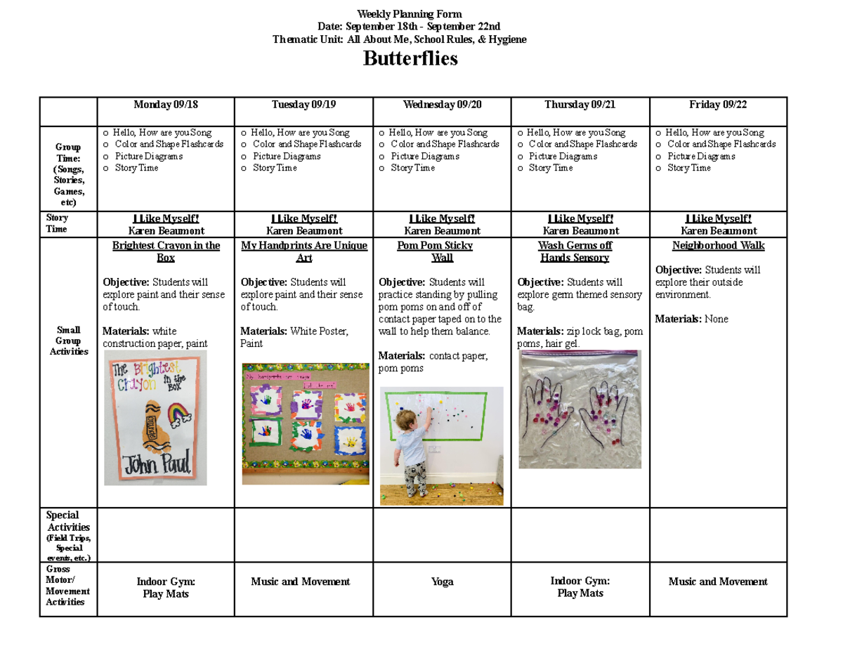 L.P Week 2 Sept23 - eng101 - Weekly Planning Form Date: September 18th ...