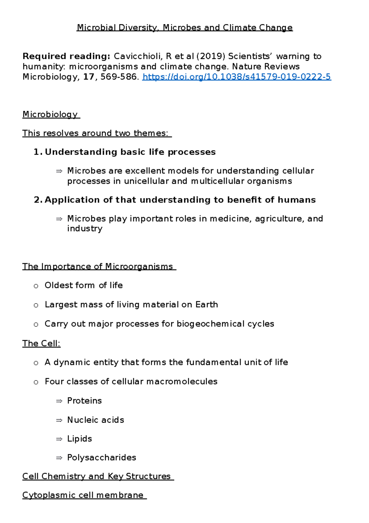 Microbial Diversity - Importance of microorganisms. what are micro ...