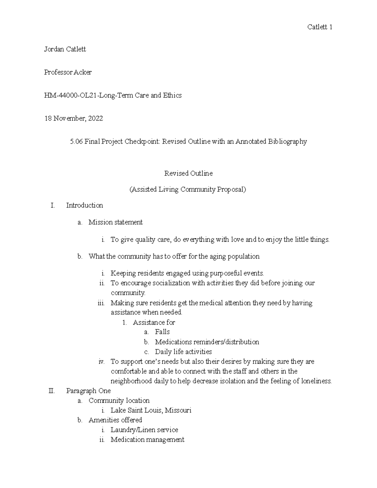 5.06 Final Project Checkpoint Revised Outline with an Annotated ...