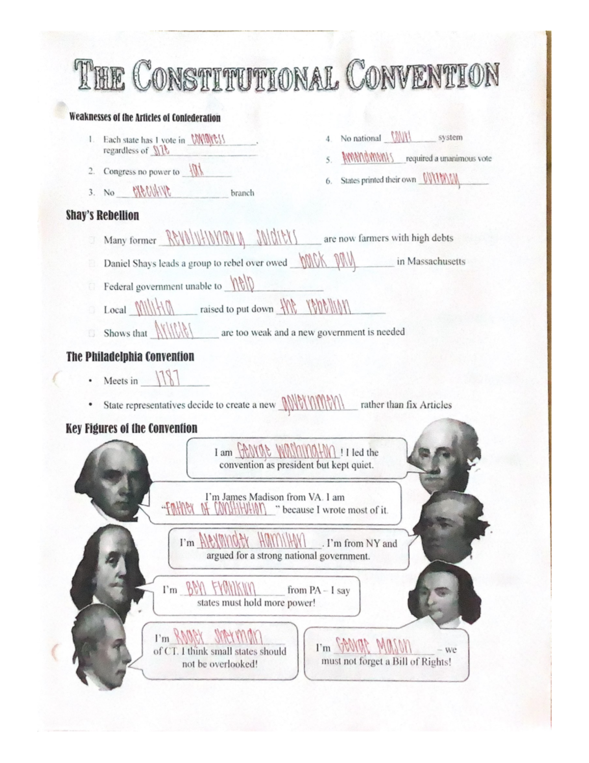 THE Constitutional Convention - POLI 1090 - Studocu