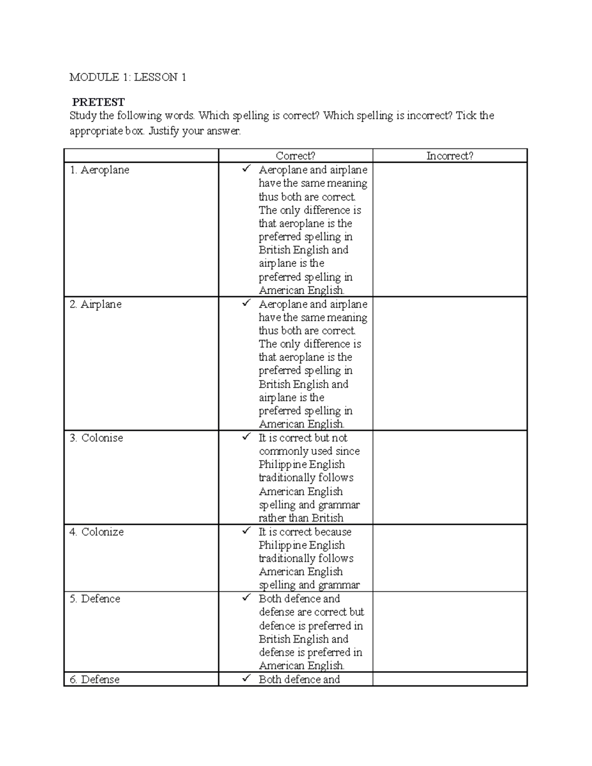 Purposive Communication - MODULE 1: LESSON 1 PRETEST Study the ...