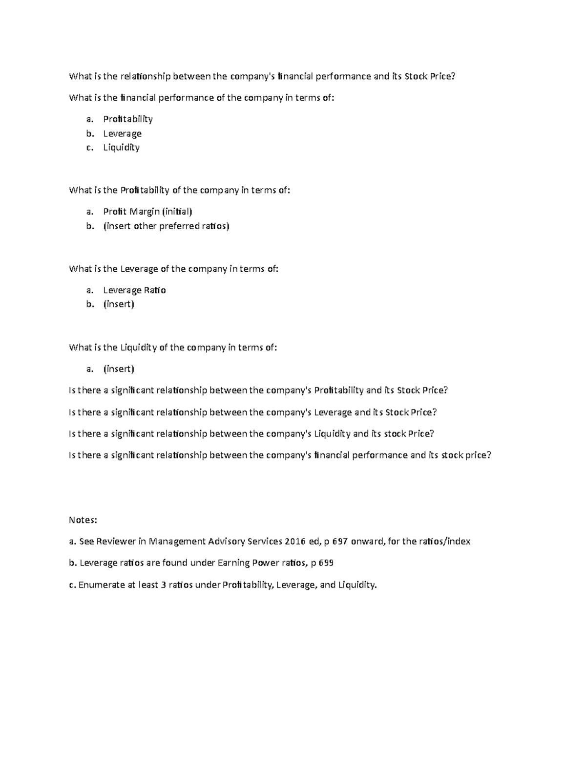 Initial statement of prob - What is the relationship between the ...