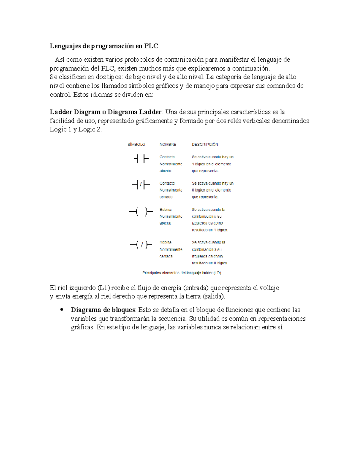Lenguajes de programación en PLC - Lenguajes de programación en PLC Así ...