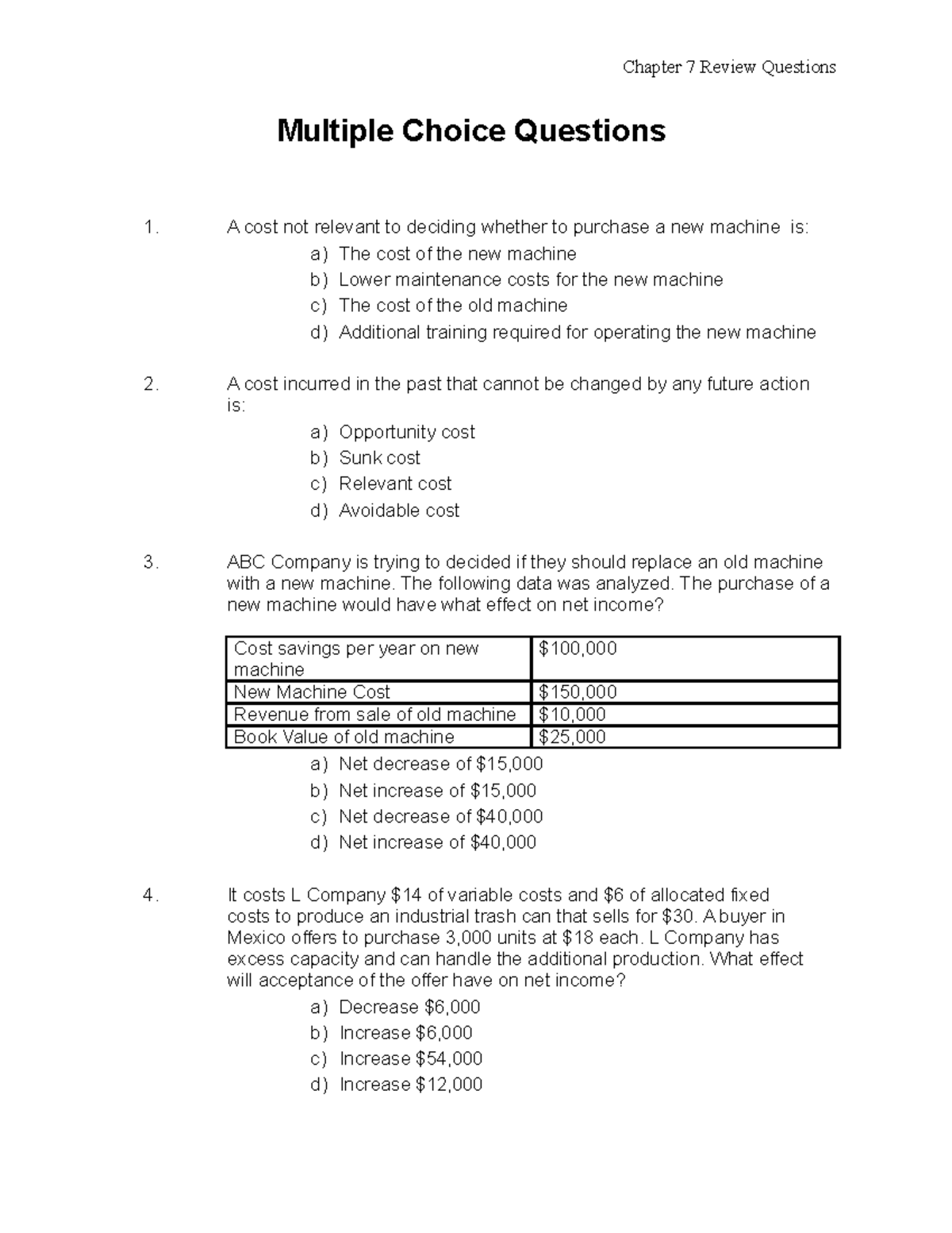 Chapter 7 QUE - This is coursework for Intro. to Accounting I ...