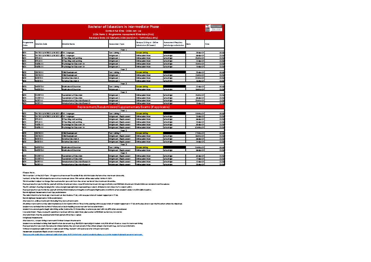 BEI0701 V1 Formatives - Programme Code Module Code Module Name ...