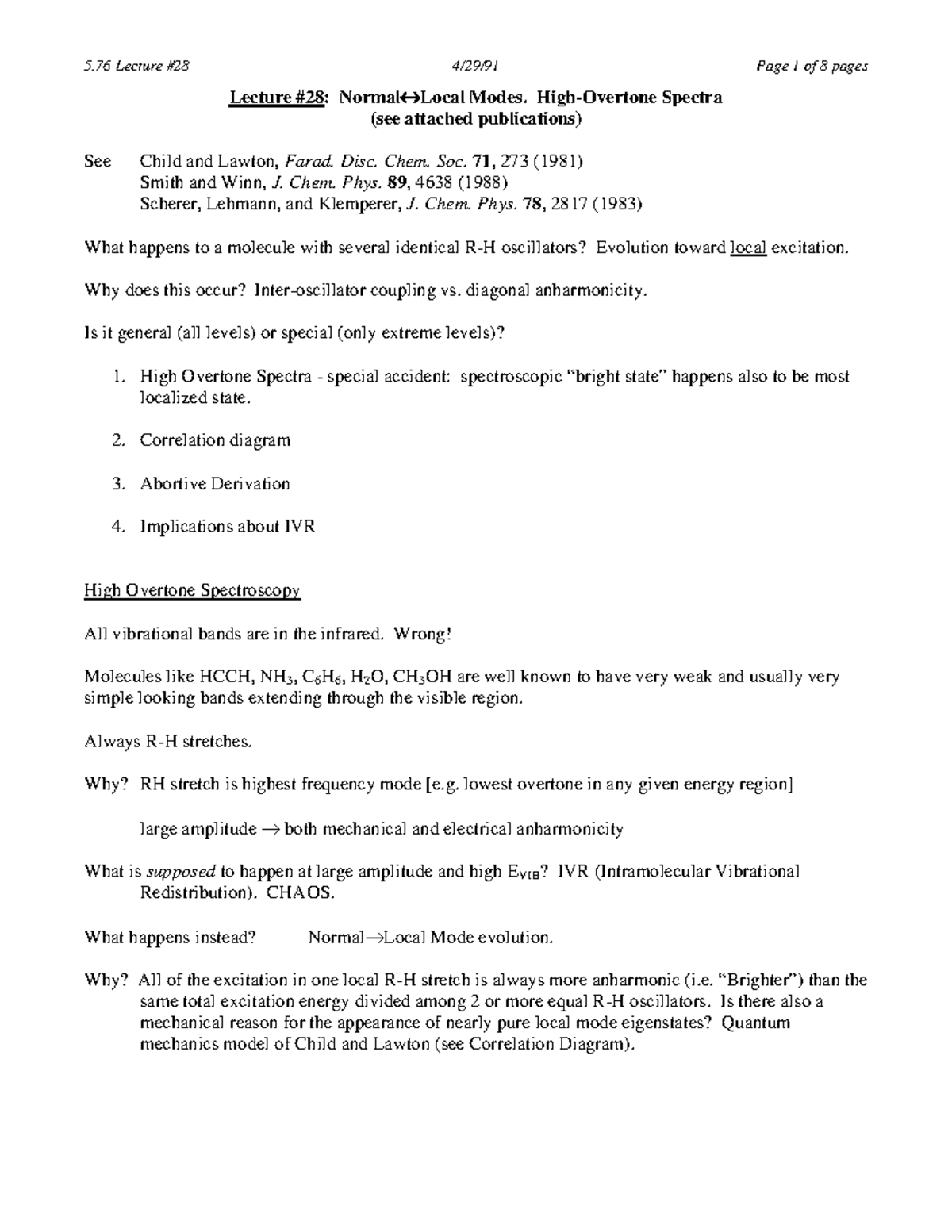 Lec28 - lecture notes 28 with all the calculation examples, diagrams ...