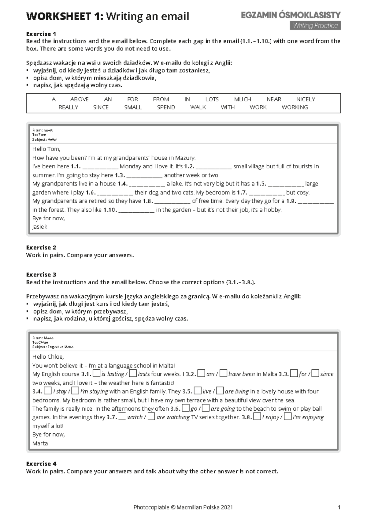1643297457 Writing Practice Worksheet 1 wersja edytowalna - Exercise 1 ...