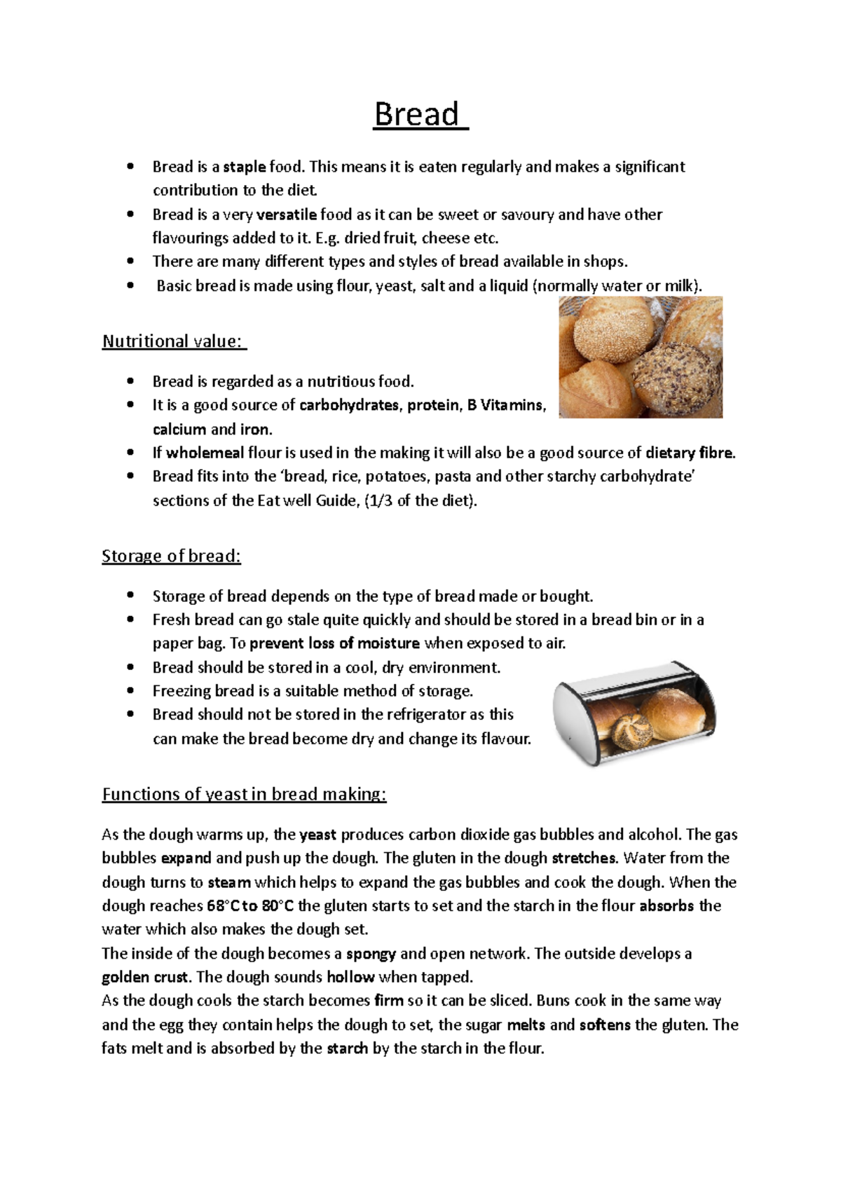 Bread - dgnklagjdaa - Bread Bread is a staple food. This means it is ...