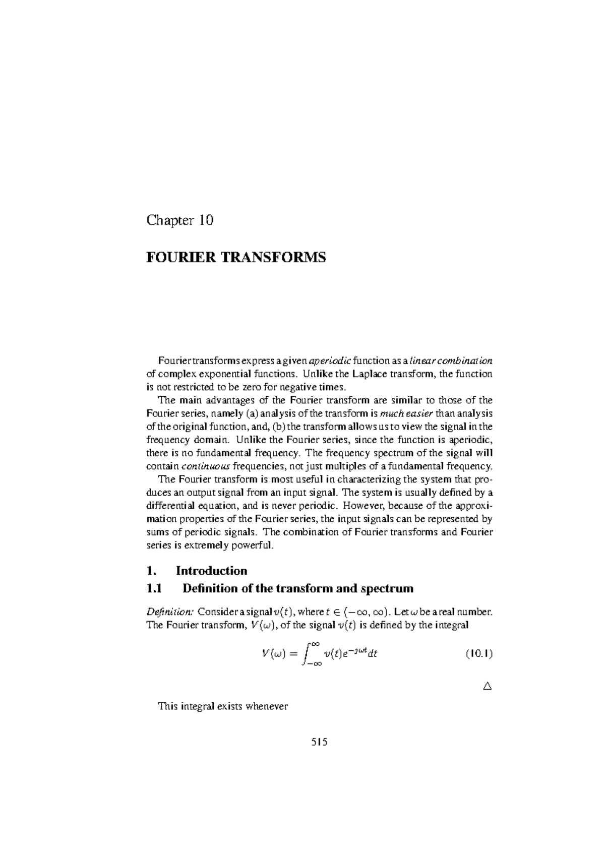 Fourier-Transforms - detailed notes on Fourier-Transforms - Chapter 10 ...