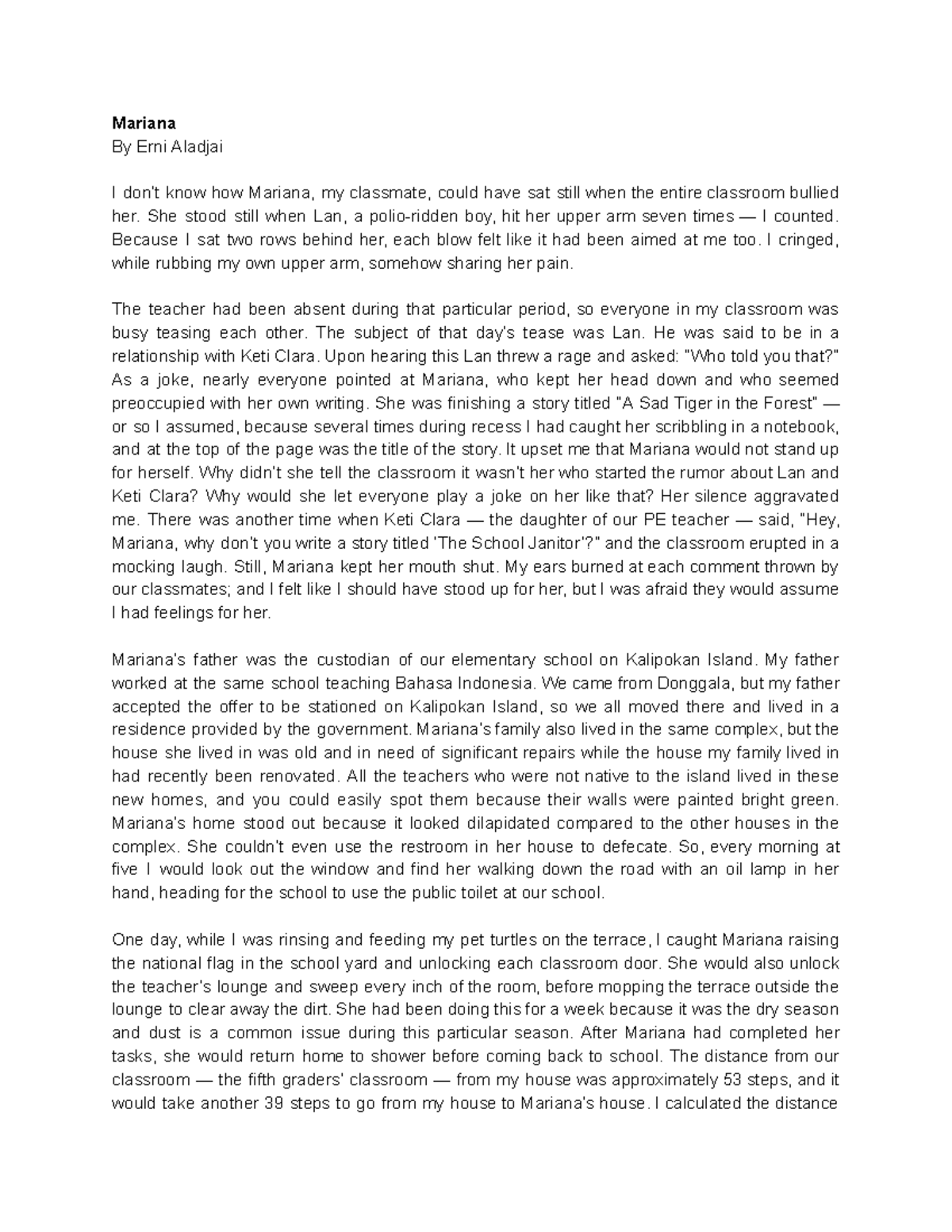 PRL - Mariana - PRL - Mariana By Erni Aladjai I don’t know how Mariana ...