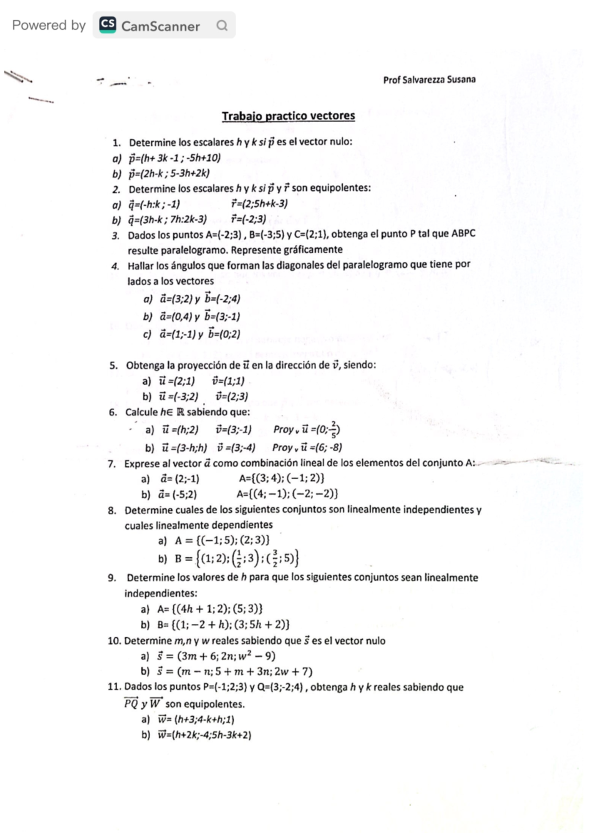 Actividad Vectores EN R2 - Matemática I - Studocu