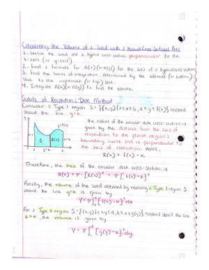 Calculus Review Notes - 1016 282 - Studocu