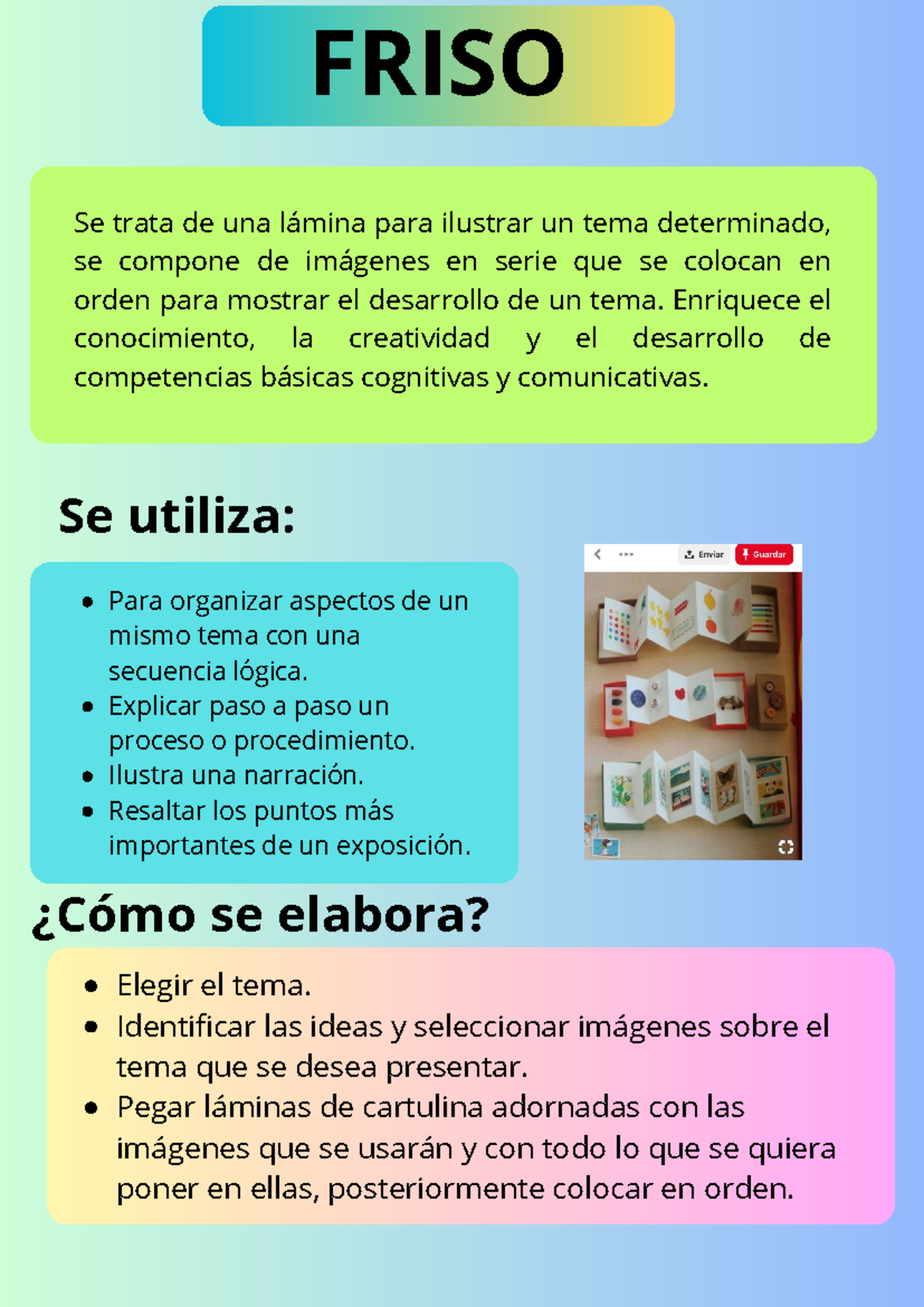 Friso - TE AYUDARA - FRISO Se trata de una lámina para ilustrar un tema ...