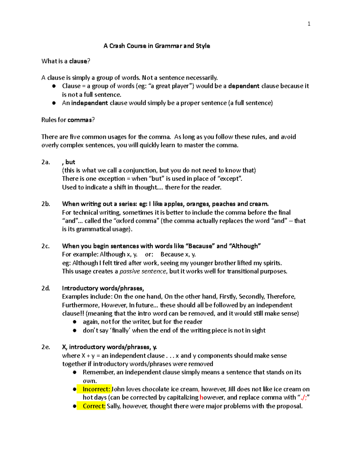 Kevin Gildea (summer school) - Lecture 3: Grammar (notes) - ENG1100 ...