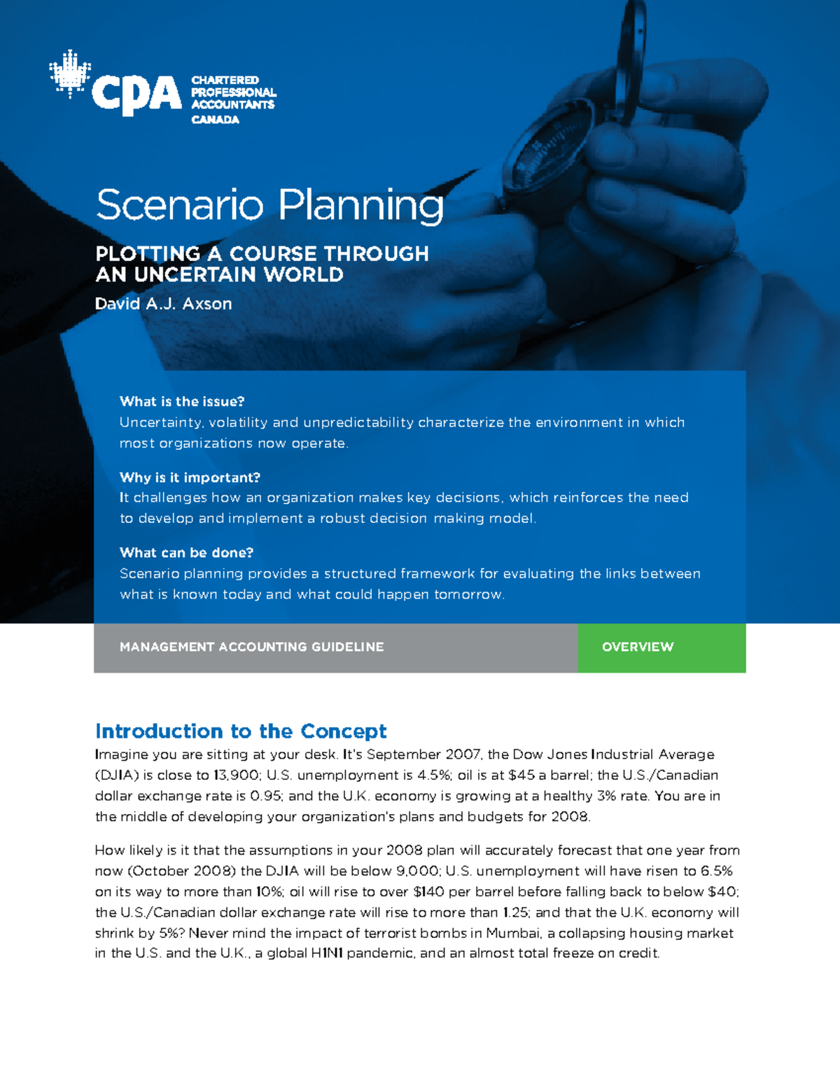 01675 RG Scenario Planning Overview May 2018 - Scenario Planning ...