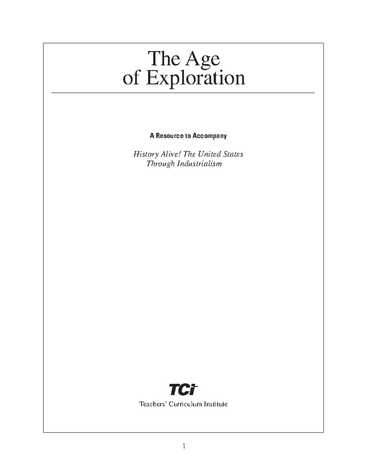 Age of Exploration Student Reader - A Resource to Accompany History ...