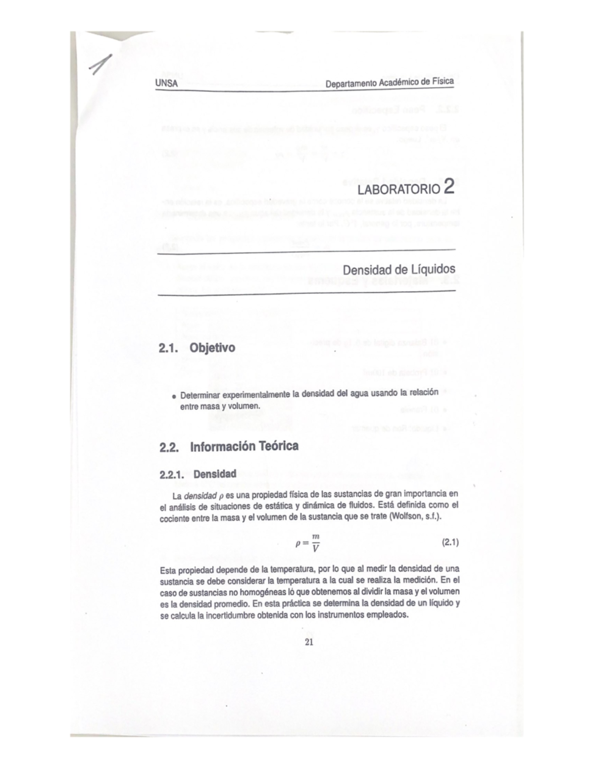 Laboratorio 2 - Fisica - Studocu