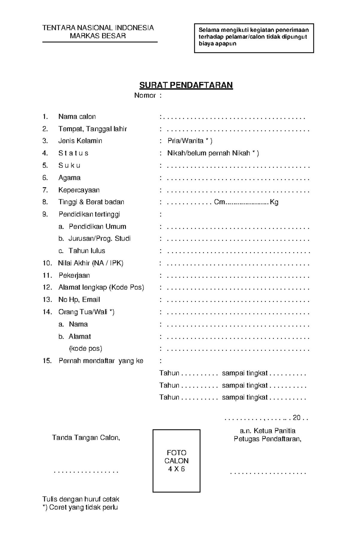 Blangko-papk-2024 - aaaaaaa - MARKAS BESAR SURAT PENDAFTARAN Nomor : 1 ...