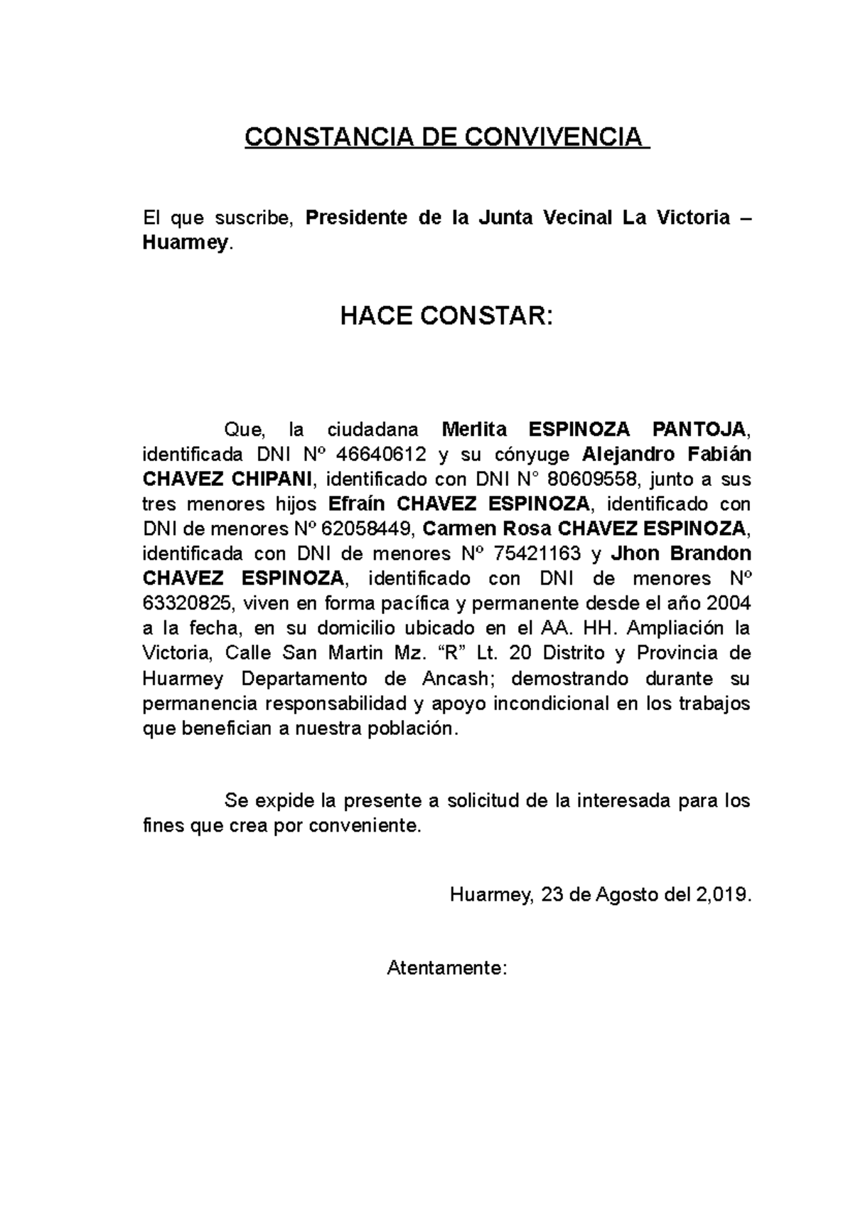 Modelo De Solicitud De Constancia De Trabajo Kulturaupice Pdmreaejemplo ...