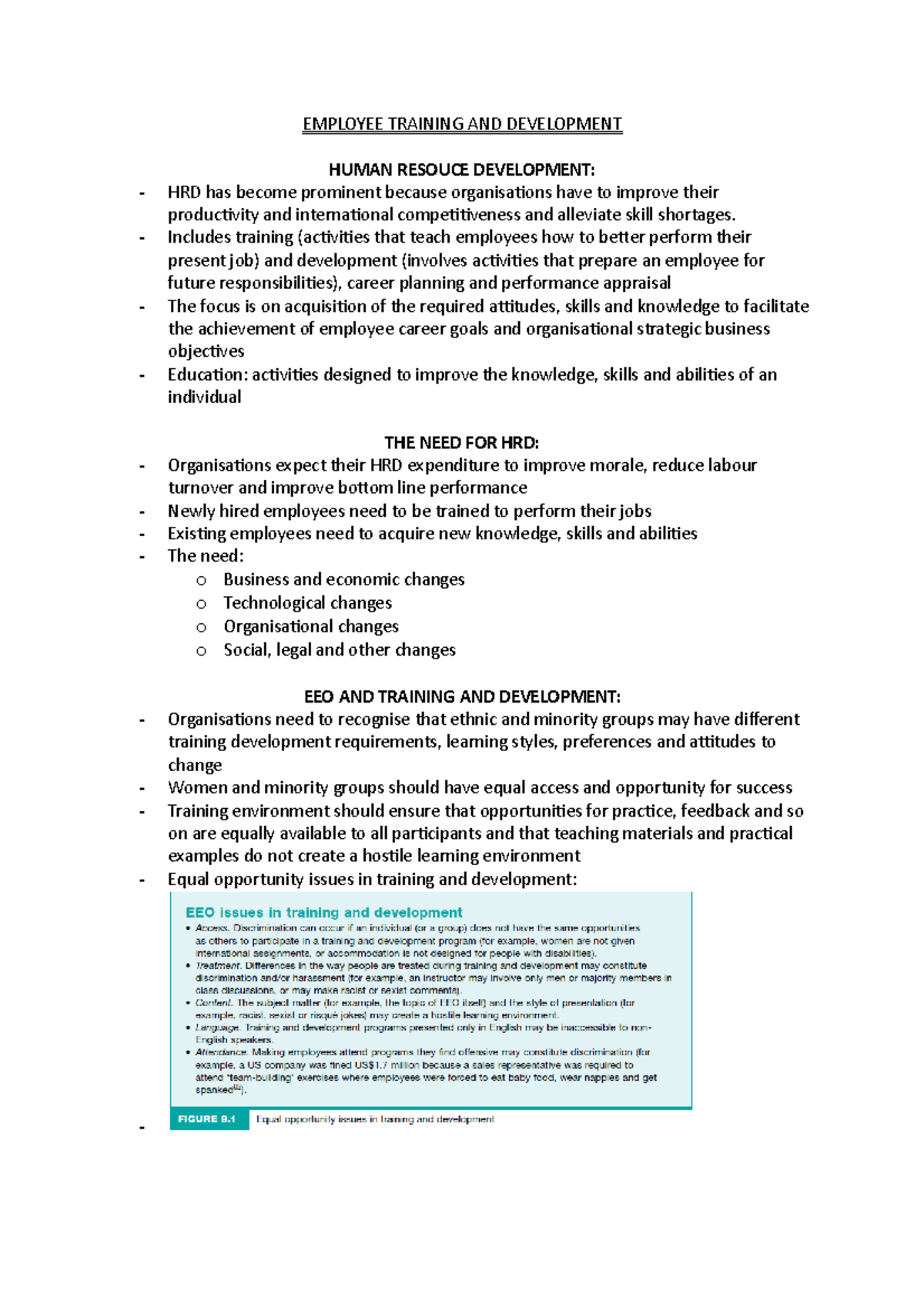 7. Employee Training AND Development - EMPLOYEE TRAINING AND ...