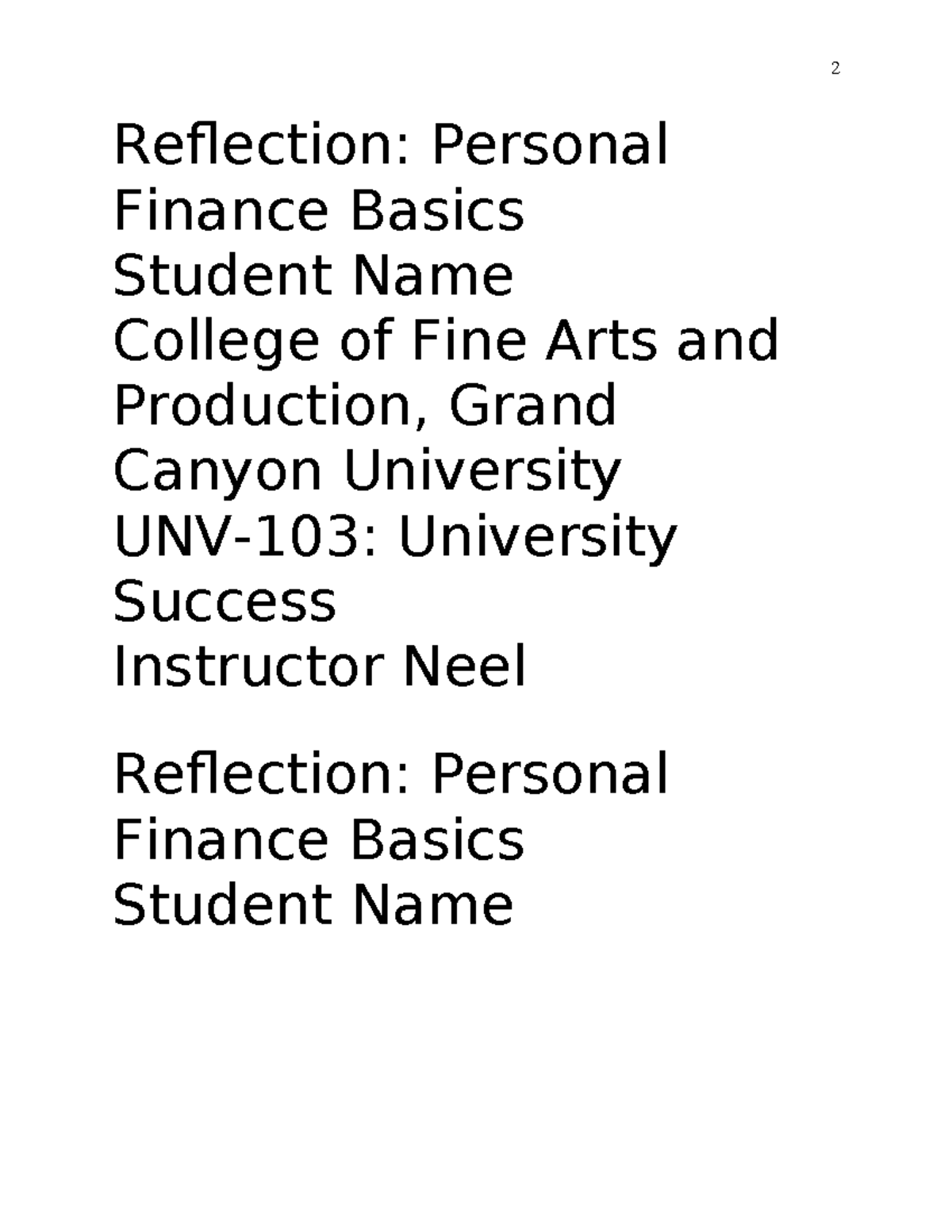 Writing center style apa 7th edition template without abstract ...