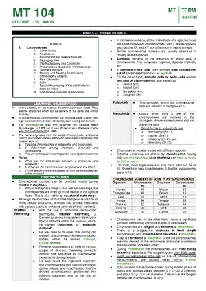 CYTO - MT104 - UNIT 2 - Introduction to Cytology - UNIT 2 ...